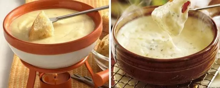 Ostur fondue - skref fyrir skref uppskrift