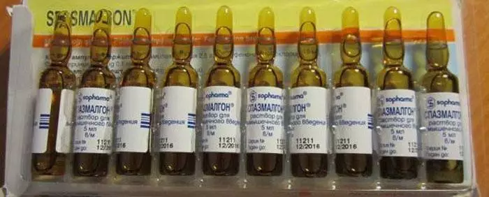 Ampoules मा Spazmalgon