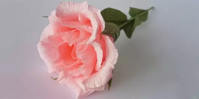 नालीदार कागज गुलाब