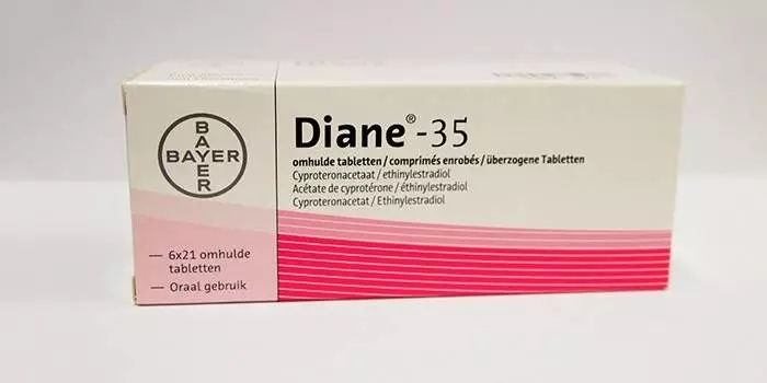 Омодагии гормоналии Diane-35