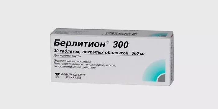 Berlition maka ọgwụgwọ ọgwụ nke hepatosis imeju abụba