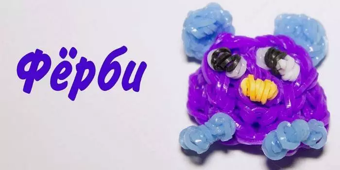 Jucărie Furby realizată din benzi de cauciuc din silicon