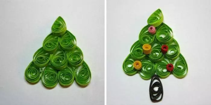 Quilling herringbone