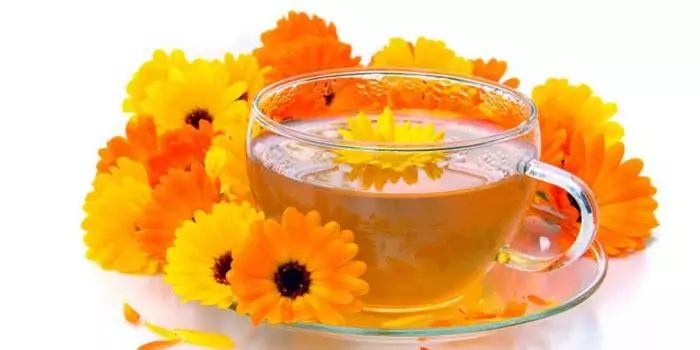 Calendula शोरबा संग कप