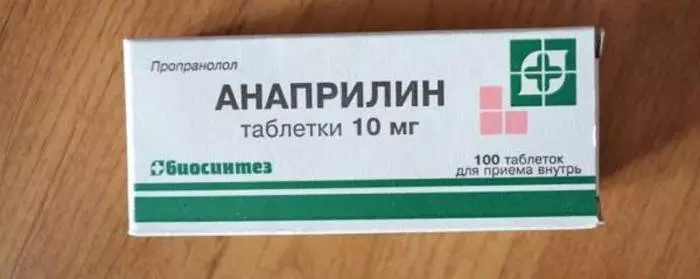 Tabletas de anaprilina