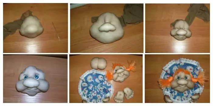 Как да направите кукла от найлонови чорапогащи