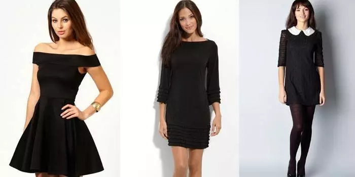 작은 검은 드레스는 항상 유행입니다-사진이있는 여성을위한 옷, 스타일 및 새로운 아이템