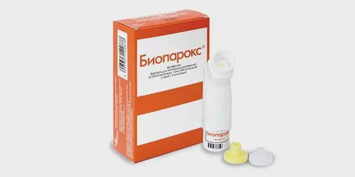 Medicamento Bioparox para el tratamiento de la sinusitis.