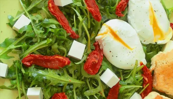 Rucola und Paprika