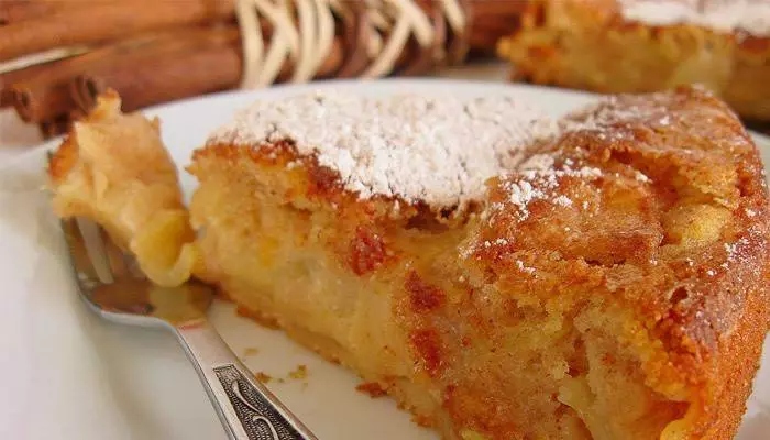 Torta de maçã e canela