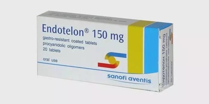 Endothelon tablets for the treatment of varicose veins in the small pelvis