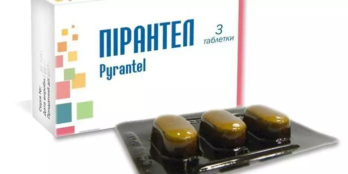 Pirantel tabletta csomagolásban