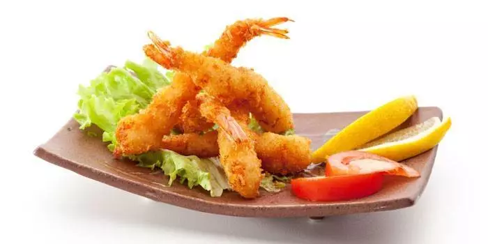 Gebraaide garnale tempura