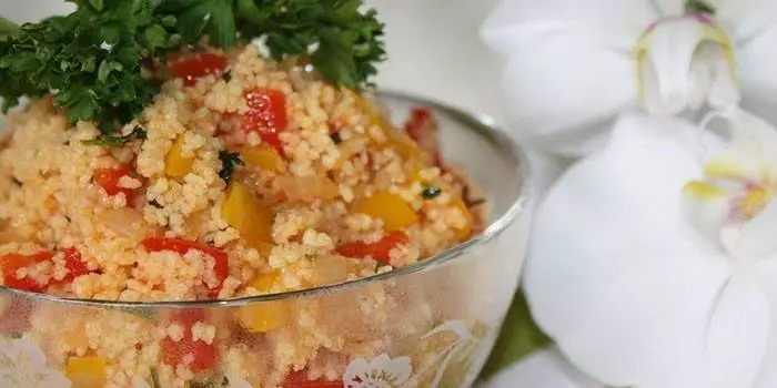 Salade mei couscous en griente