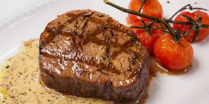 Marbled steak