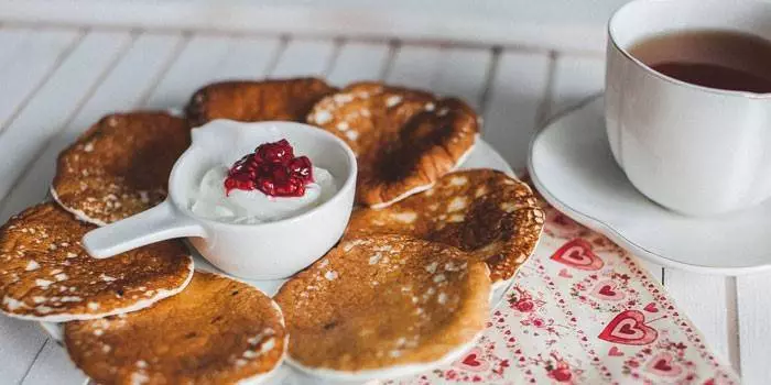 Banan kəsmikli pancake