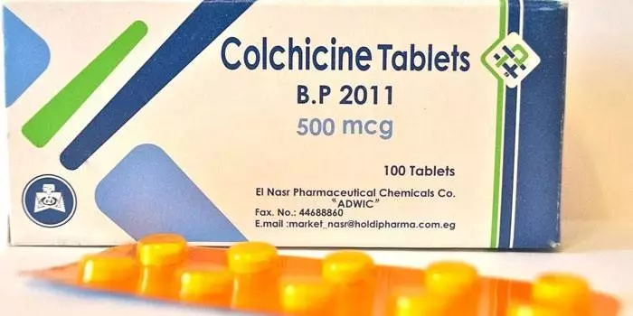 Colchicin til behandling af gigt