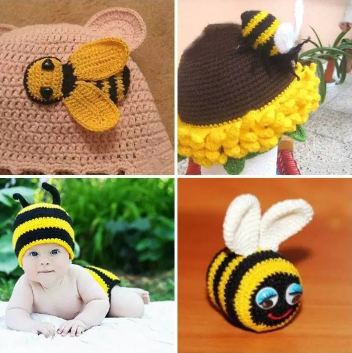 Pilihan untuk topi dengan lebah