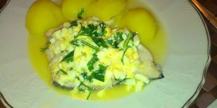 Filet de peix polonès amb ous durs