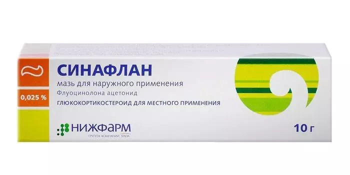 Ointment Sinaflan sa phacáiste