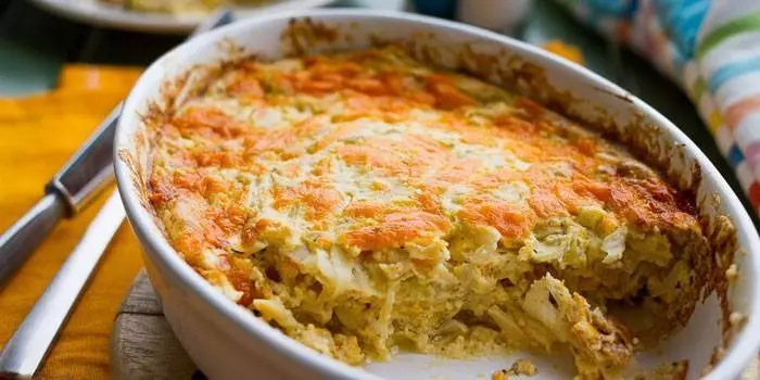 Cabbage pie with mayonnaise