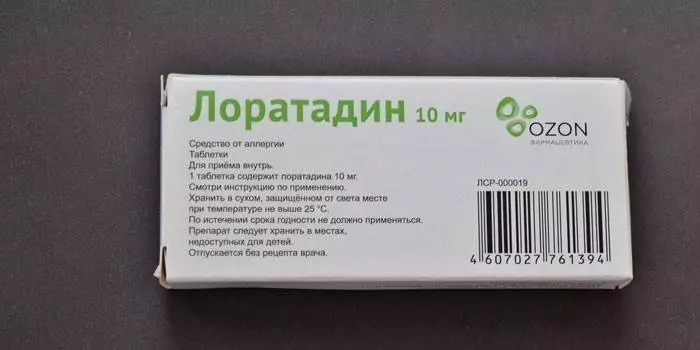 Tabletên Loratadine di pakêtekê de