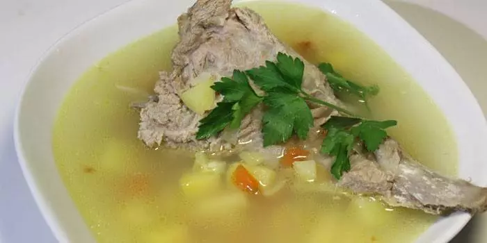 Supp sealiha ribide ja köögiviljadega