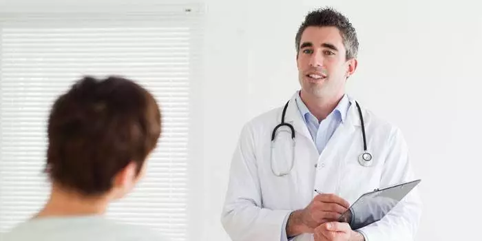 Woman at the doctor's appointment