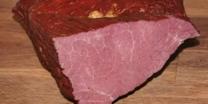 Homemade beef ham