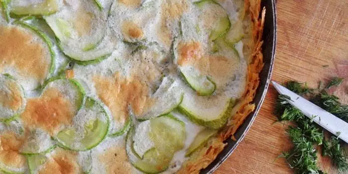 Zucchini pie mumpapuro zo guteka