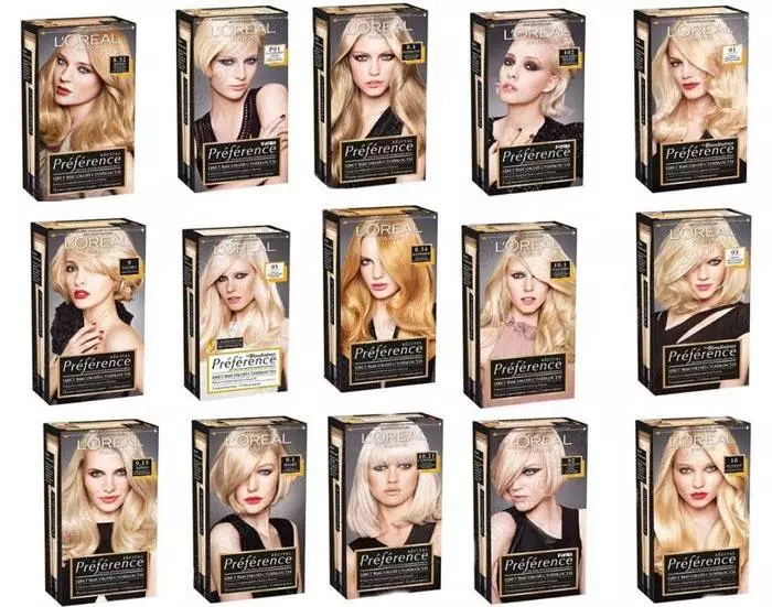Blonde palette from Loreal