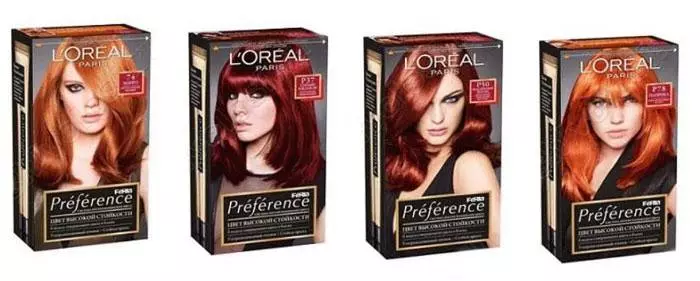 A palette of red and red tones from Loreal