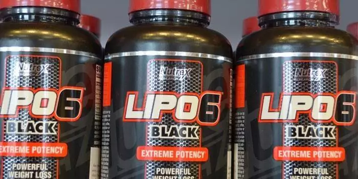 Lipo 6 Lattine Bruciagrassi Nere di Nutrex