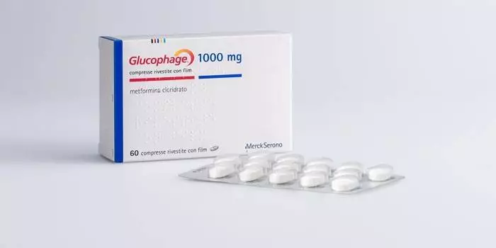 The drug Glucophage Long in the package