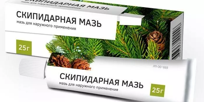 Ointment tuirpintín sa phacáiste