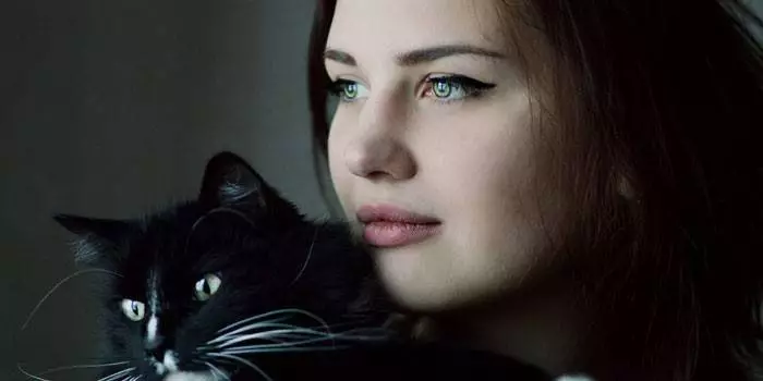 Gadis dan kucing