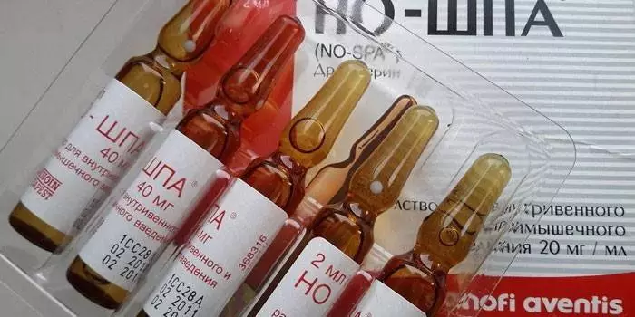 No-shpa a cikin ampoules