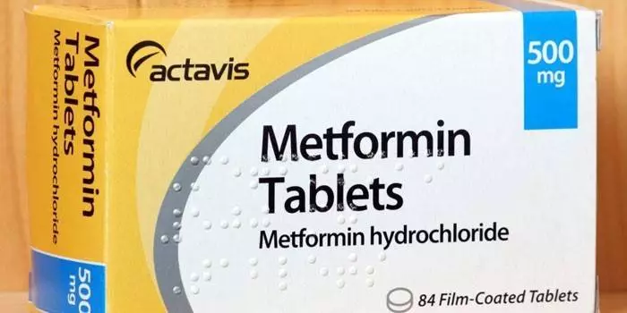 Ubat Metformin dalam bungkusan