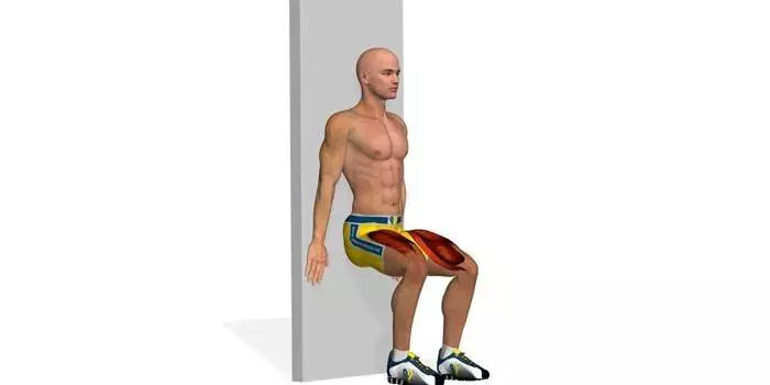 Які м'язи працюють при виконанні вправи Стільчик