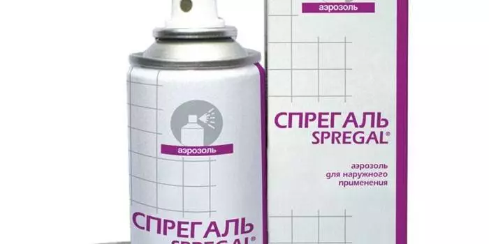 Chwistrellwch Spregal mewn aerosol