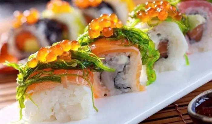 Sushi nigiri caseiro