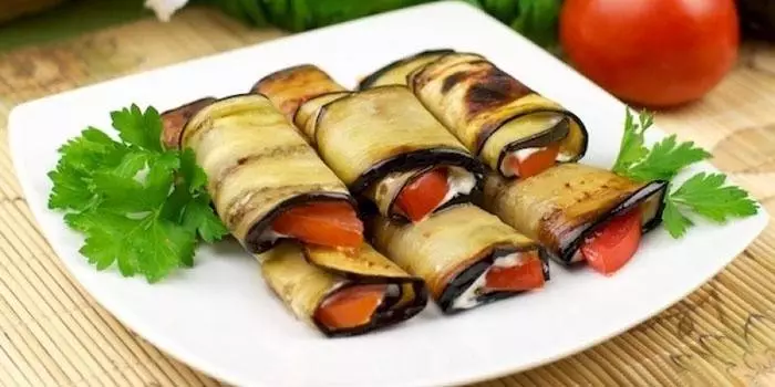 Involtini di melanzane con verdure