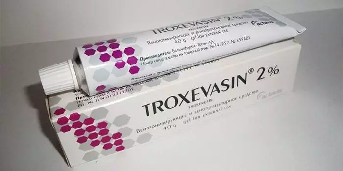 Troxevasin gel yn it pakket