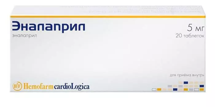 Pakiranje tablet Enalapril
