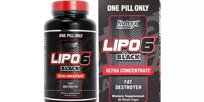 LIPO 6 BLACK tabletes no NUTREX