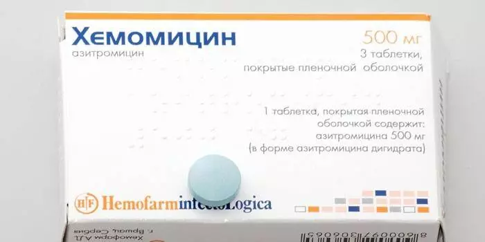 Hemomicin - navodila za uporabo, oblika sproščanja, učinkovine in kontraindikacije