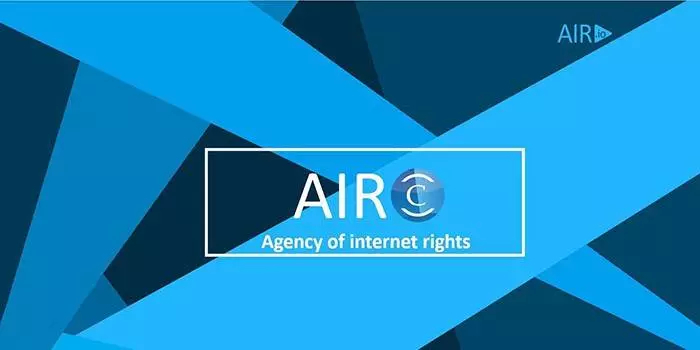 AIR web rettighedsbureau side