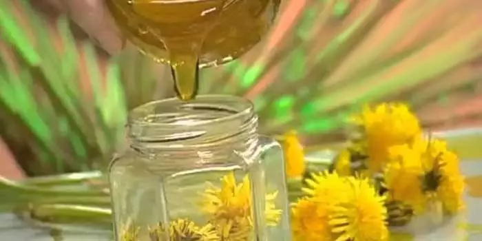 Dandelion jam sûnder koken