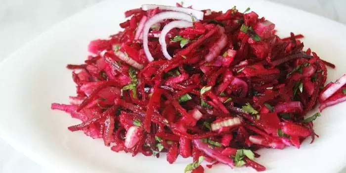 Beetroot at celery salad