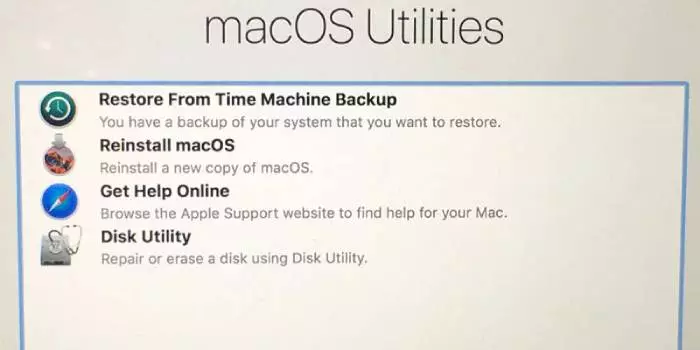 Vee uit op MacOS